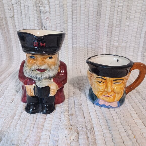 Source Unknown | Accents | Vtg Toby Jug Mugs Winking Old Man ...